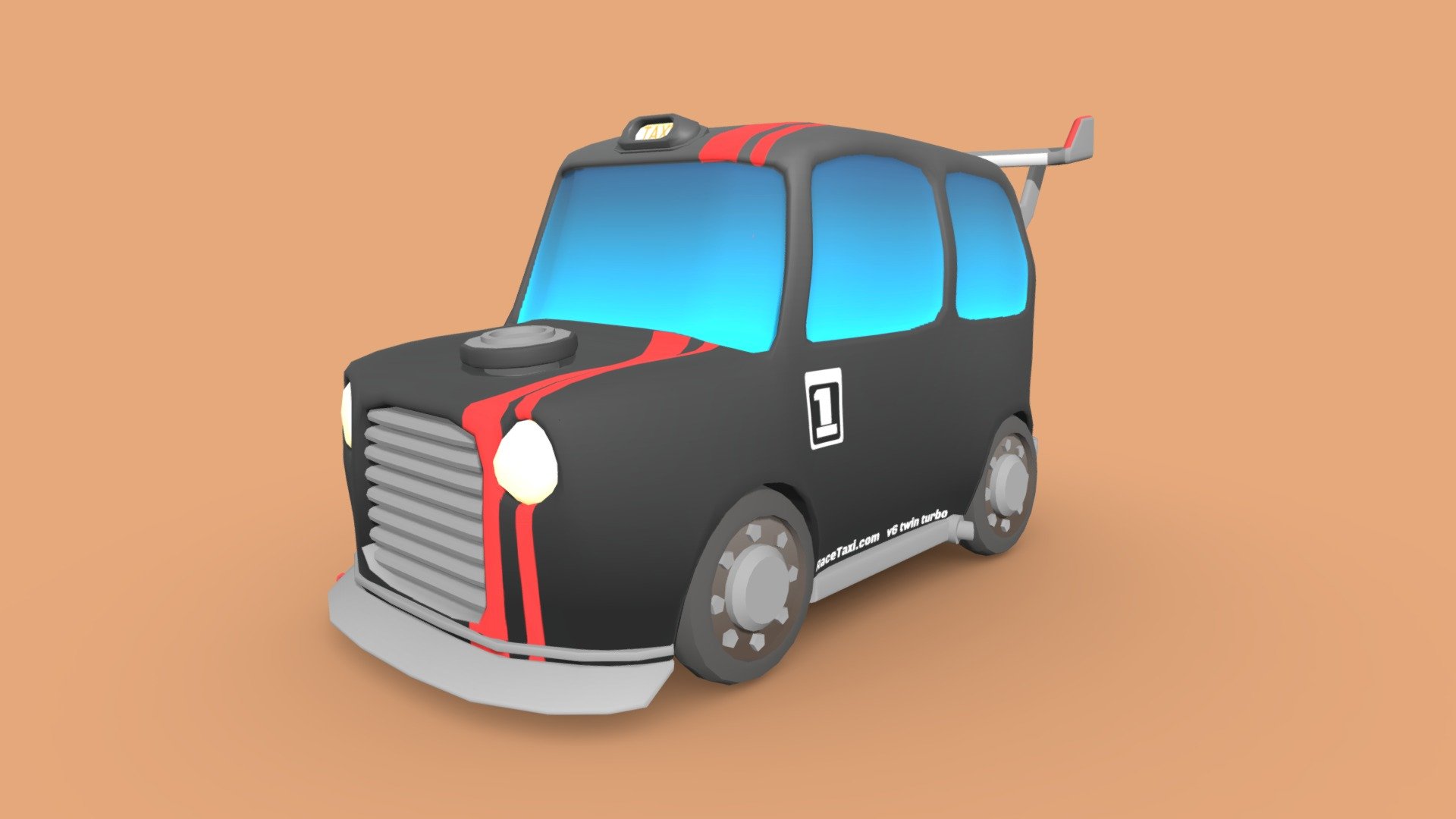Race Taxi | game asset | game ready - Download Free 3D model by Myjato ...