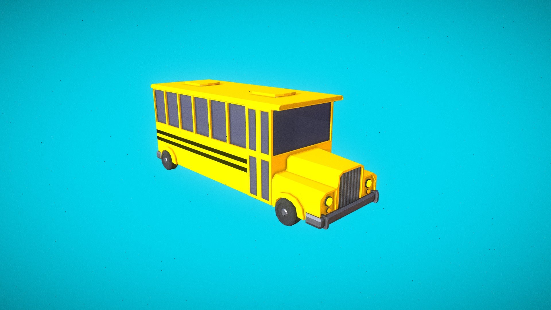 Cartoon School Bus - 3D model by İlhan Fehimovski (@ilhanfehimovski ...