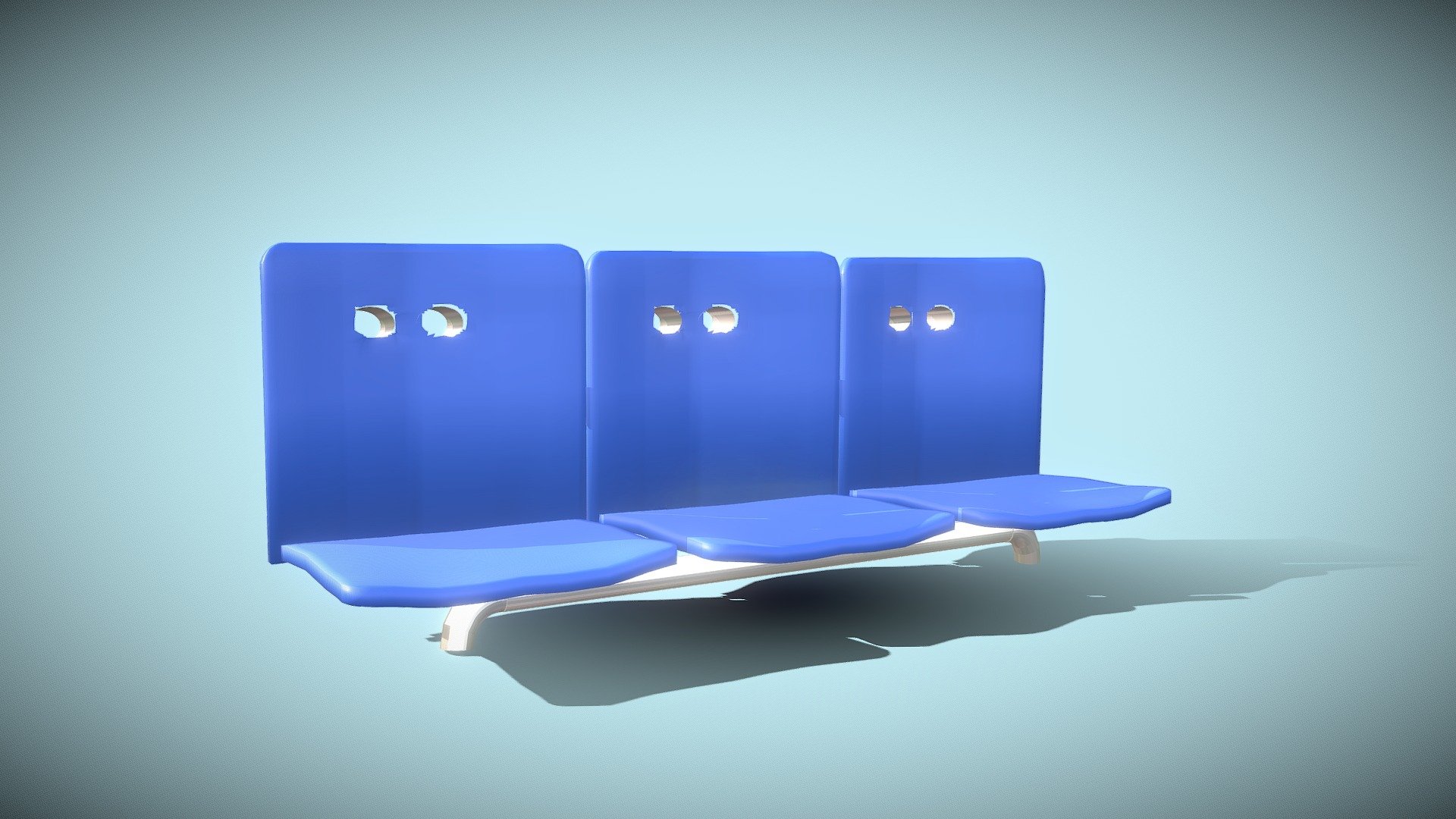 Chair_Triplet - Download Free 3D model by Dollar_Store (@ridingfunk ...