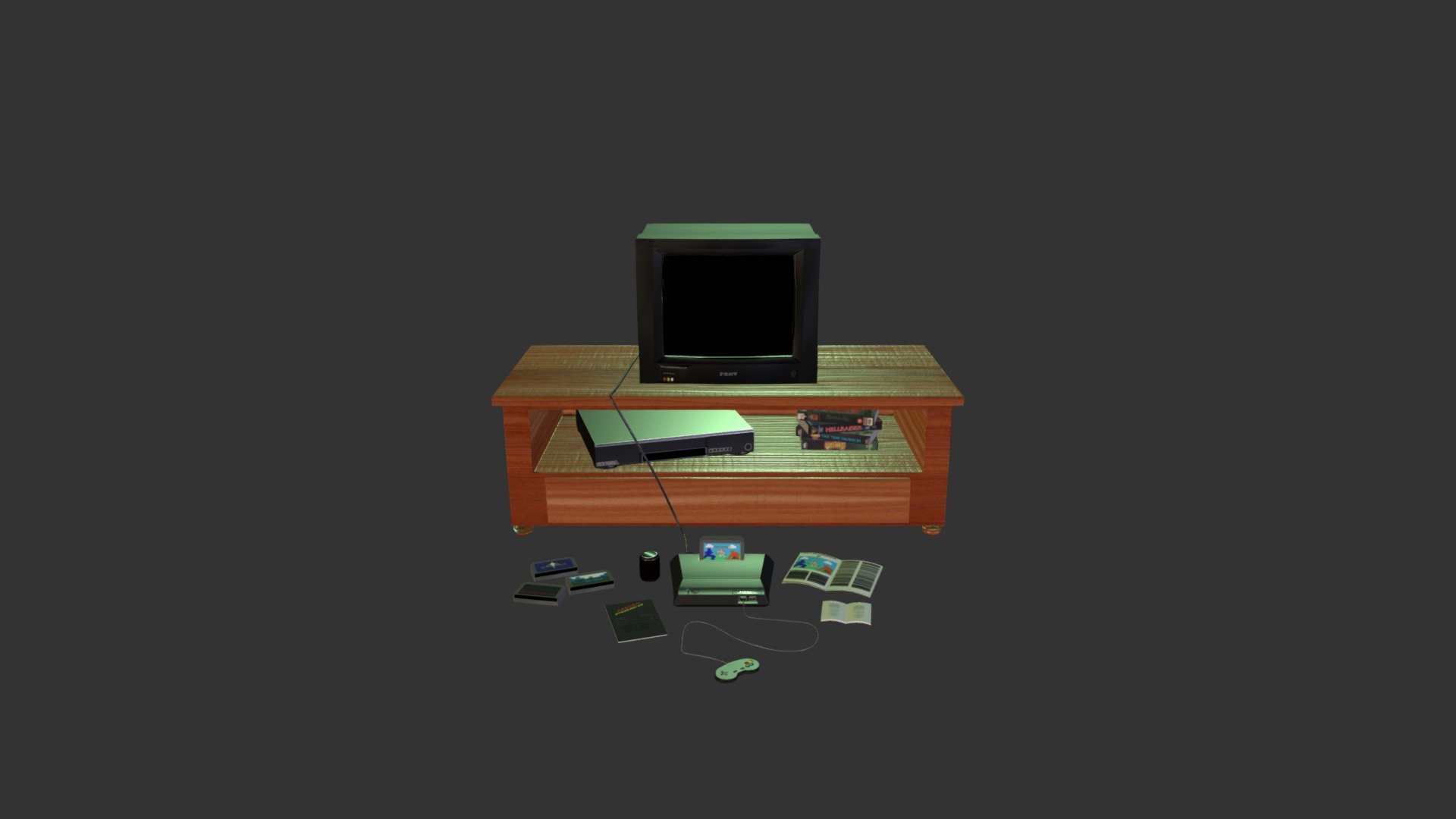 90s Gaming Diorama - 3D model by Jotham Smith (@jotamo) [1a6340b ...
