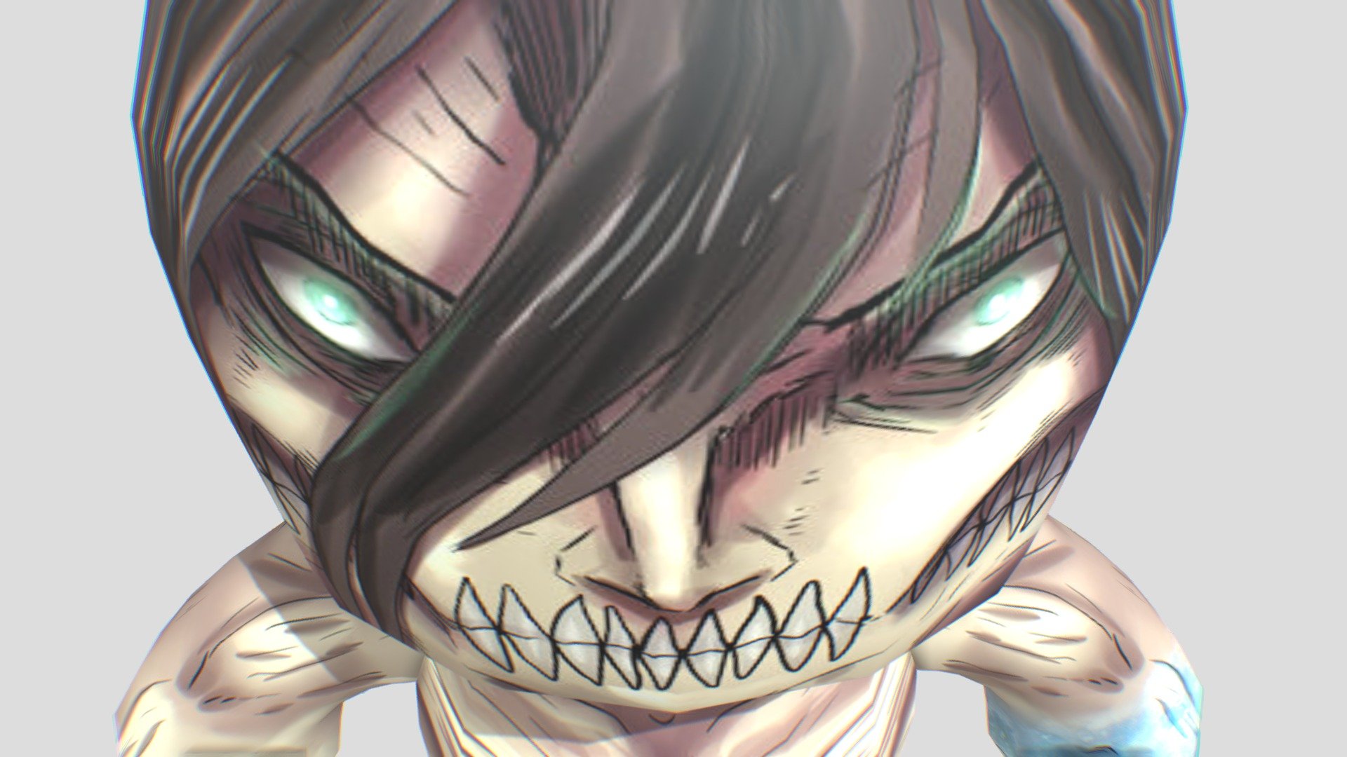 Mighty Mugg - eren yeager - 3D model by Diogo..Neon [1a6593f] - Sketchfab