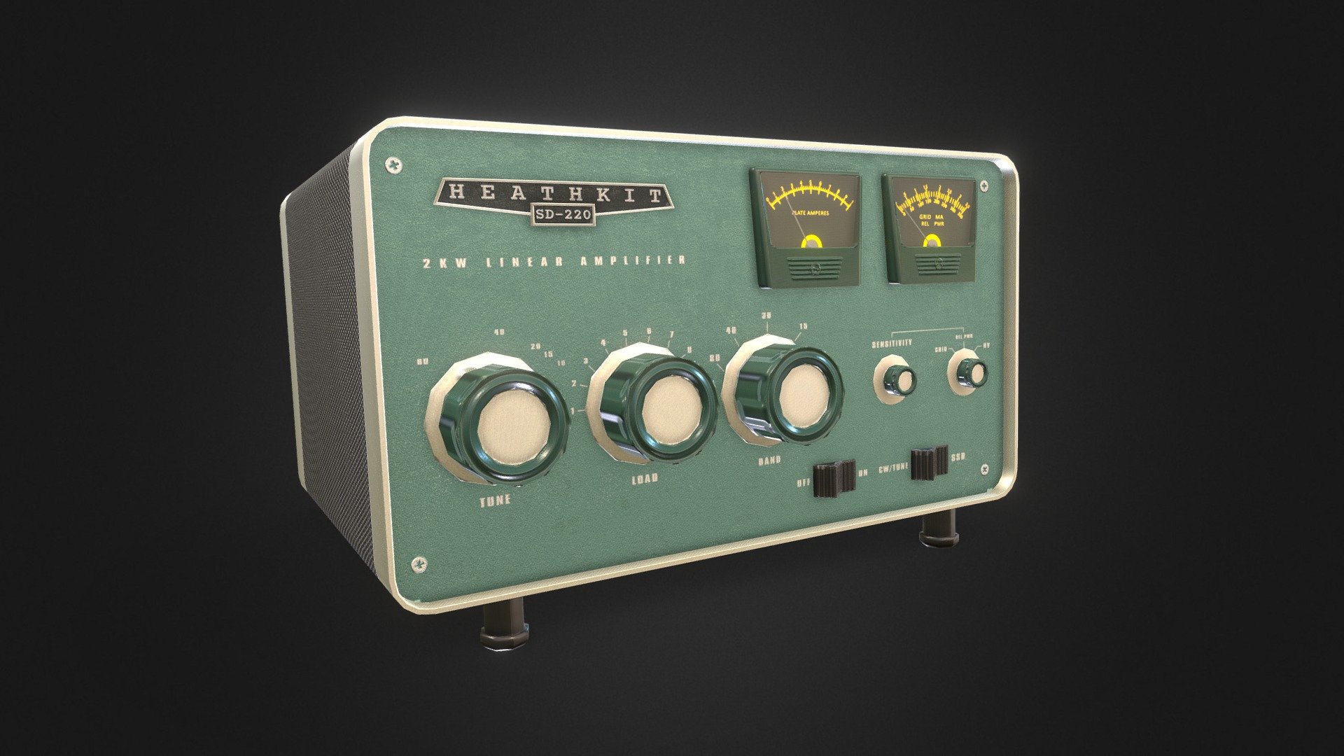 HeathKit Sb-220 Linear Amplifier - Download Free 3D model by GrostyBoi ...