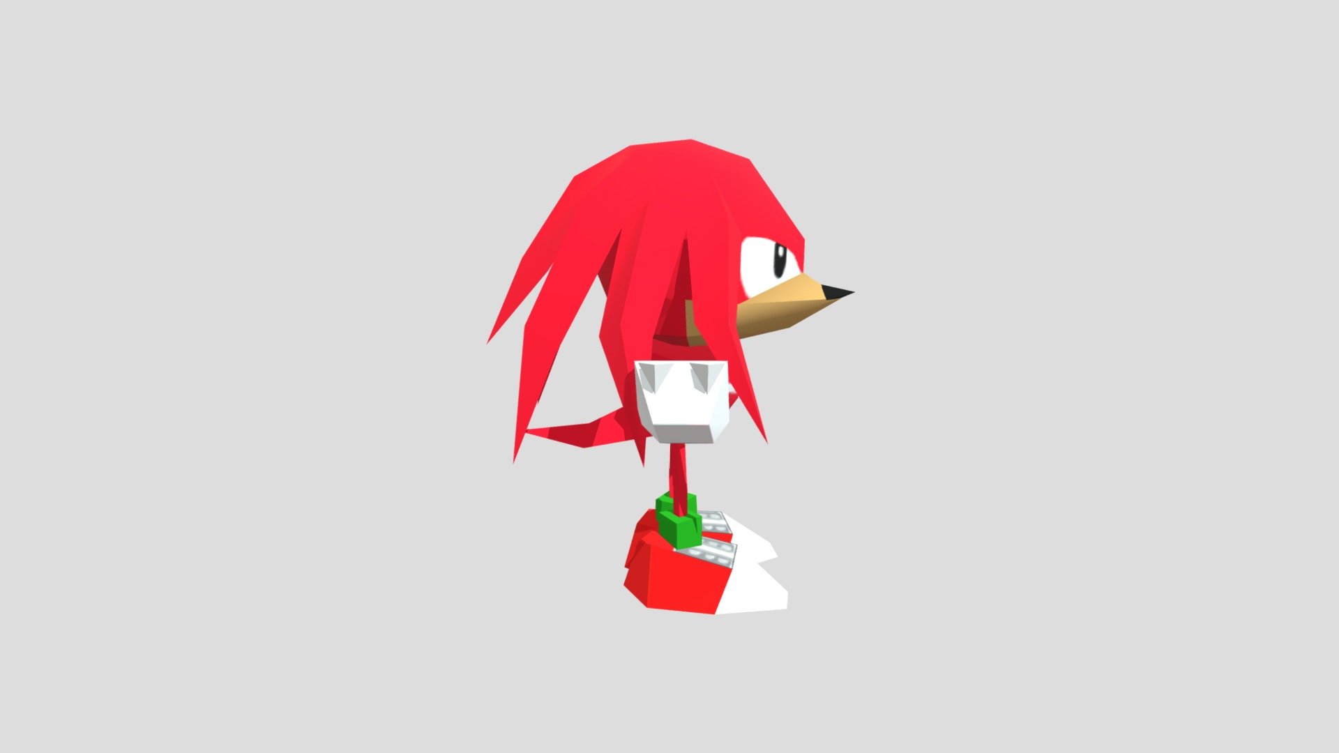 PC Computer Sonic R Knuckles the Echidna - Download Free 3D model by ⚔ ...