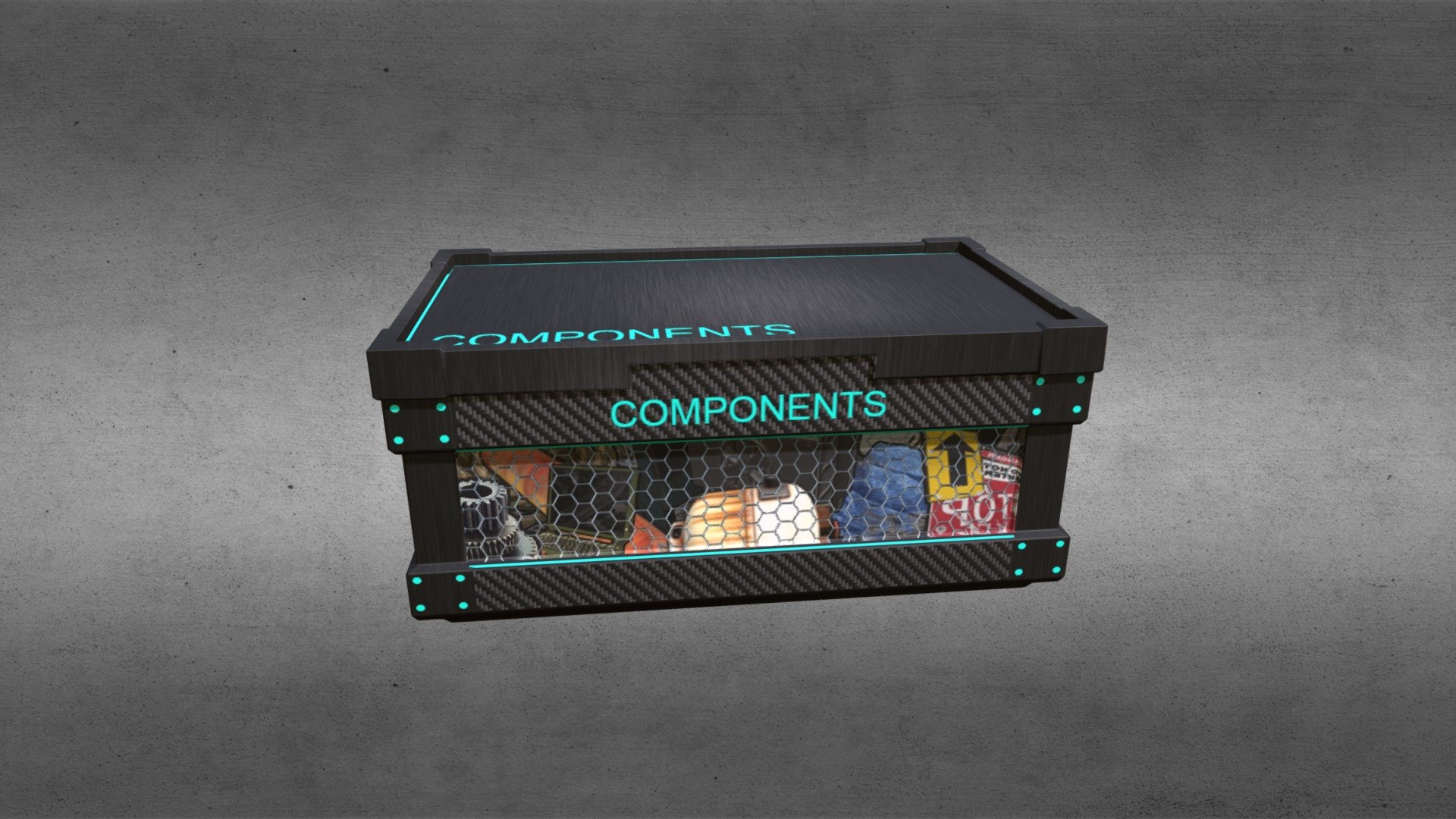 Carbon Steel Components Box - 3D model by CommanderG1 (@corey.j ...