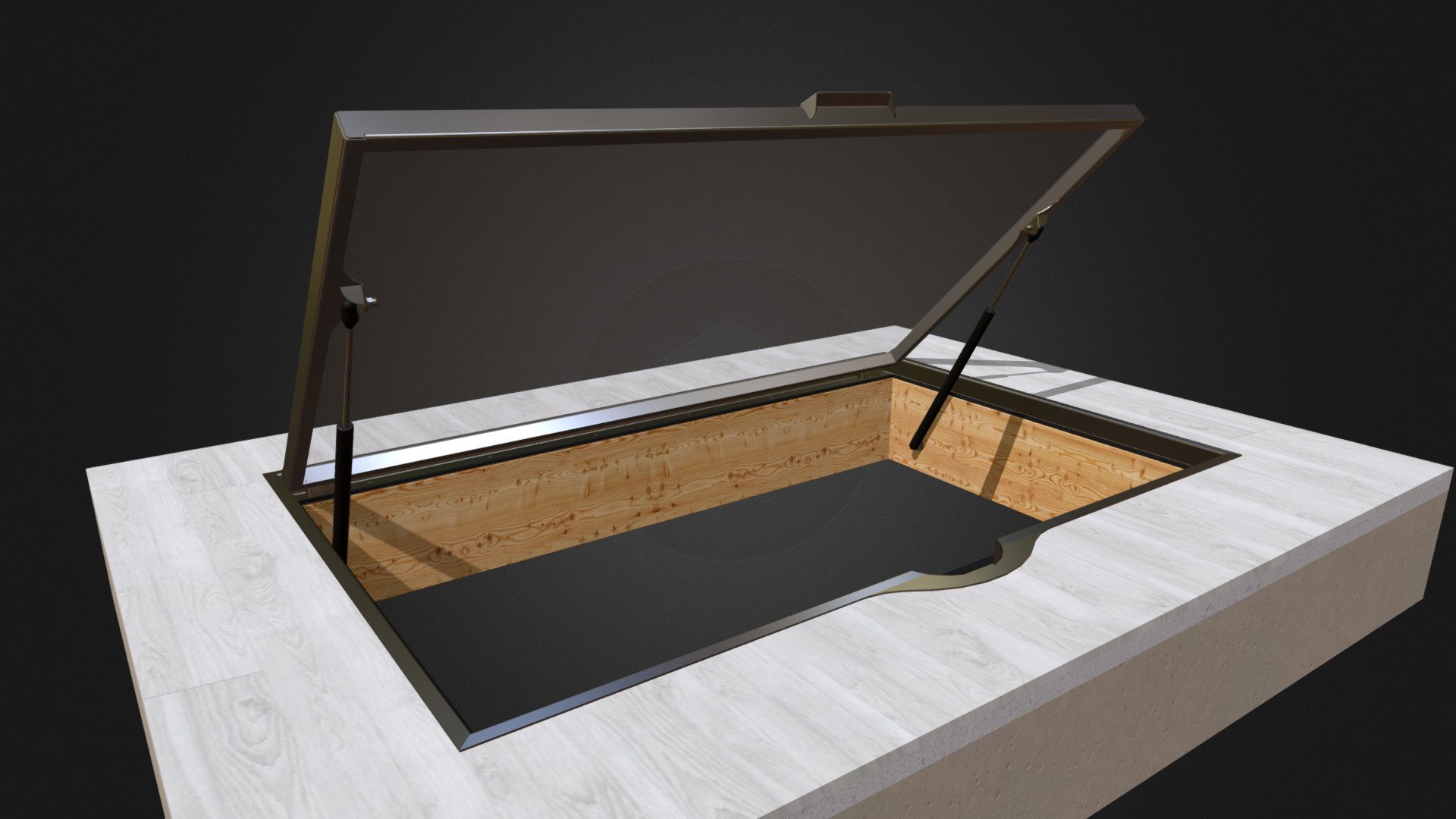 Glass cellar door - 3D model by SK'Avius (@skavius) [1a692cb] - Sketchfab