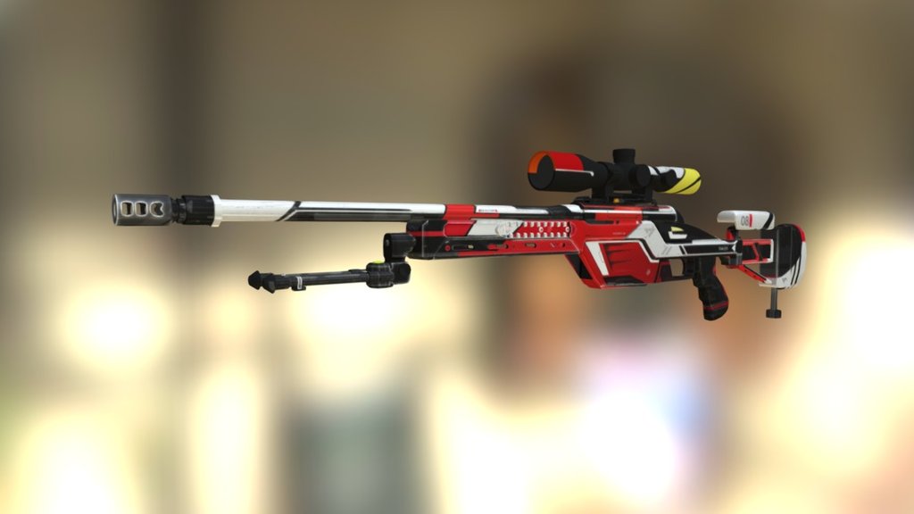 TRACER - SSG08 RED - 3D model by nza [1a6945e] - Sketchfab