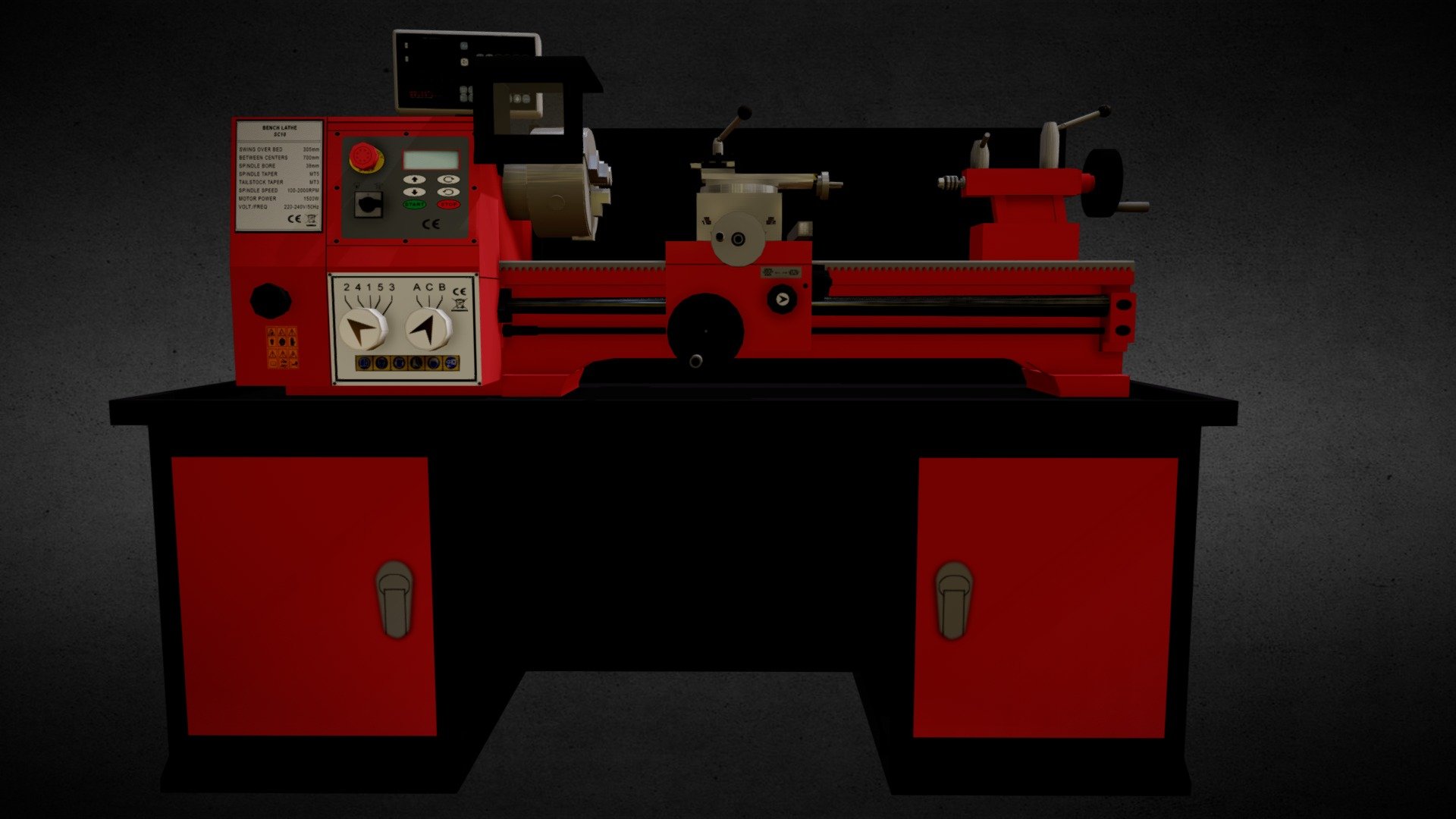 Turning Machine - 3D model by hamdanbasri [1a6a867] - Sketchfab
