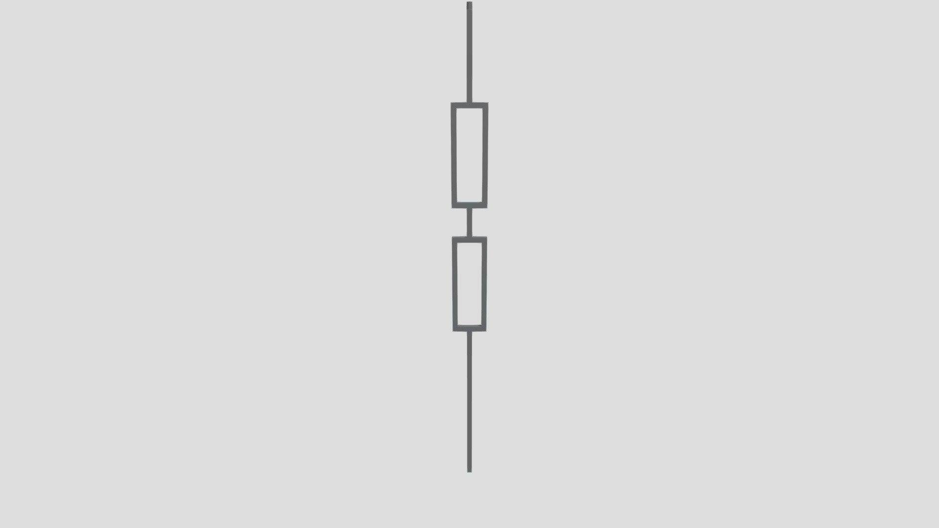 double Rectangle metal bar - 3D model by Stairart [1a6c2cb] - Sketchfab