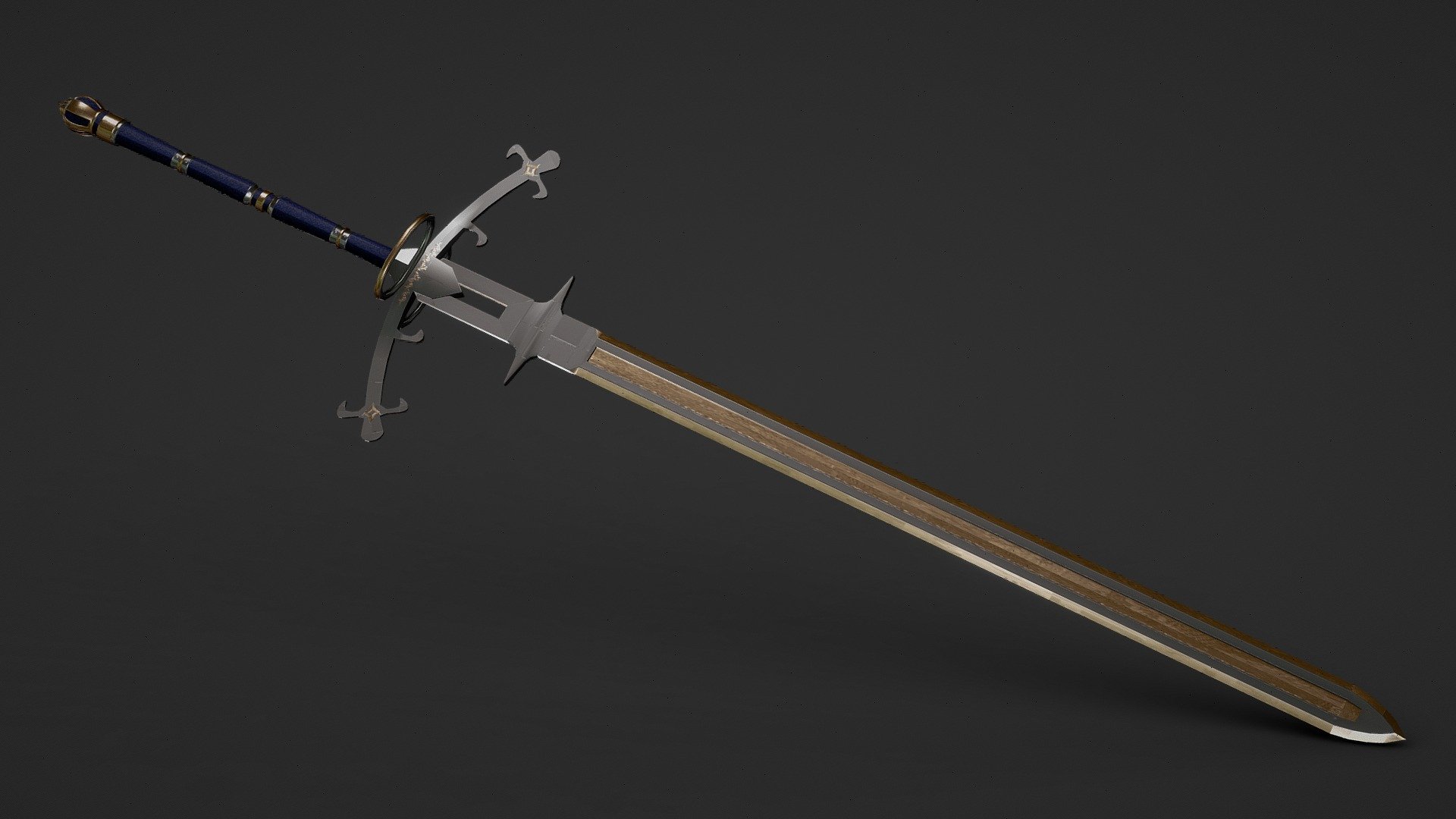 Fantasy Zweihander - 3D model by Anthony Schmidt (@risto296) [1a71468 ...