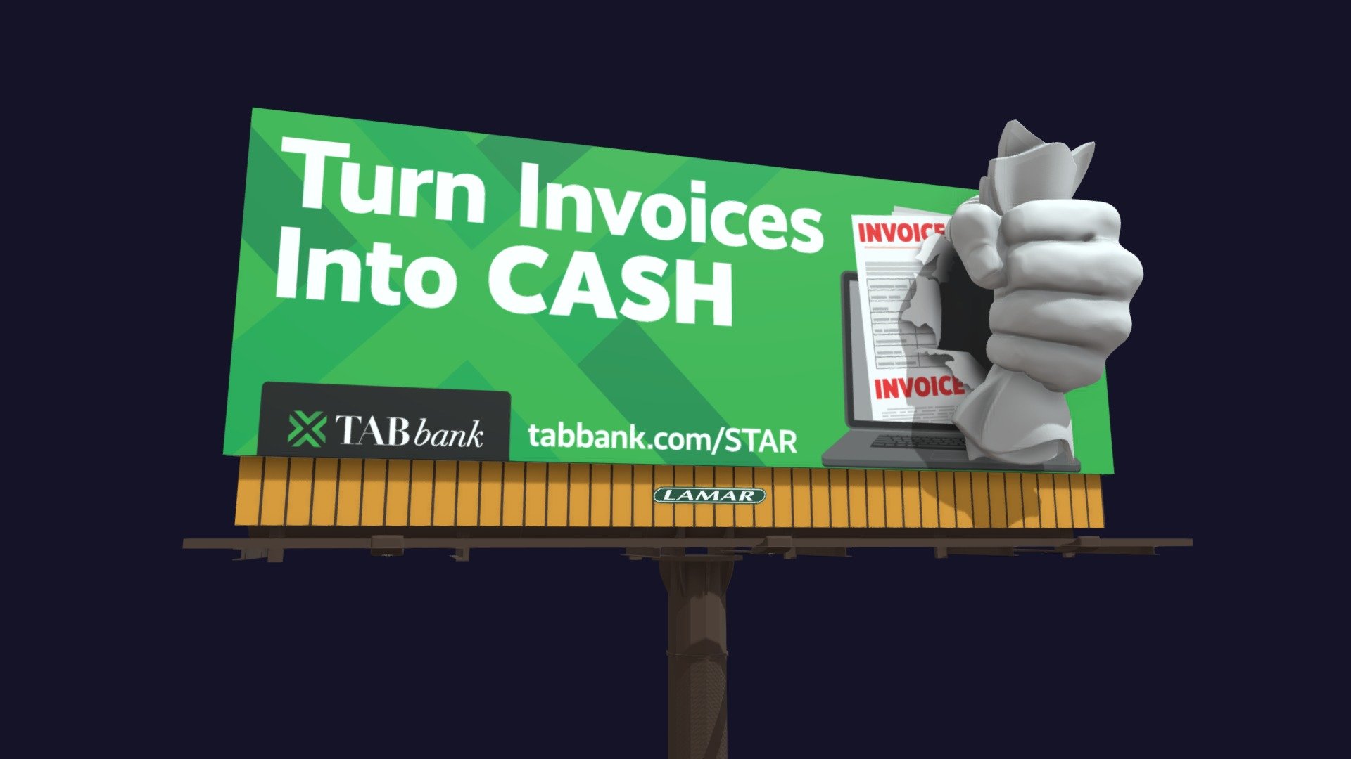 Tab Bank 14 x 40 3D Hand and money - 3D model by Lamar3D [1a7242c ...