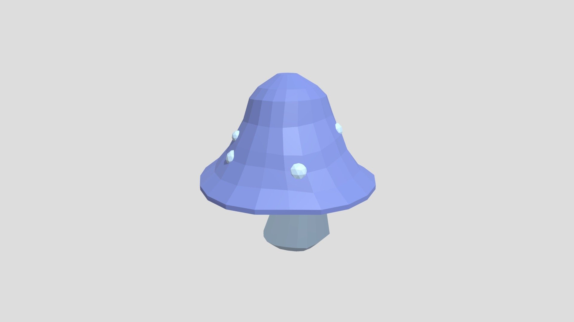 Low-Poly Mushroom - Download Free 3D model by Saskia (@zasl) [1a74ac9 ...