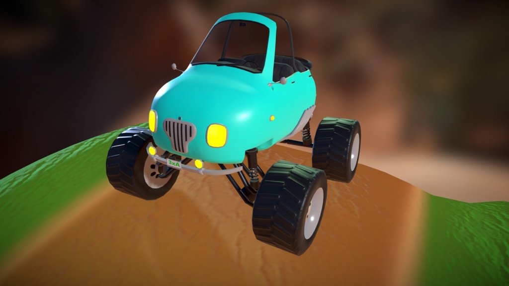 MonsterTruck - 3D model by 3xastudio [1a751b6] - Sketchfab