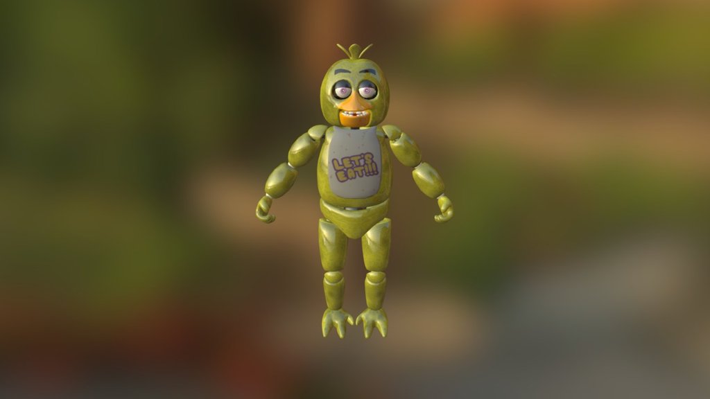 Chica [fnaf world] - Download Free 3D model by bloxious [1a773df ...