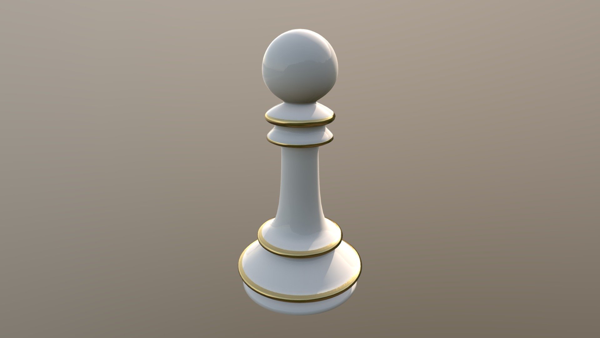 White Pawn - 3D model by raadbadr [1a7997e] - Sketchfab