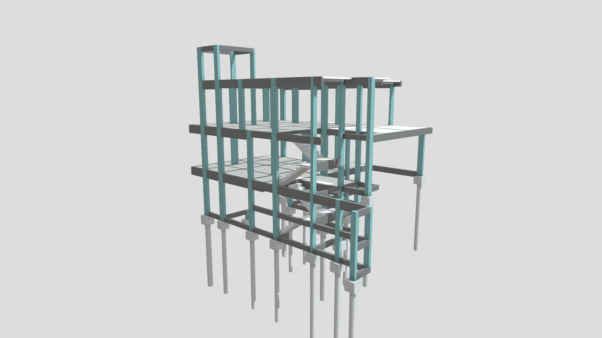 PROJETO ESTRUTURAL - FDB - 3D model by Saulo Lacerda - Projetos ...