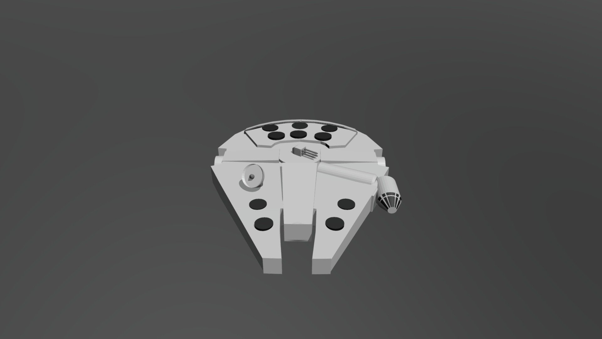 Low Poly Millenium Falcon - Download Free 3D model by Firestar ...