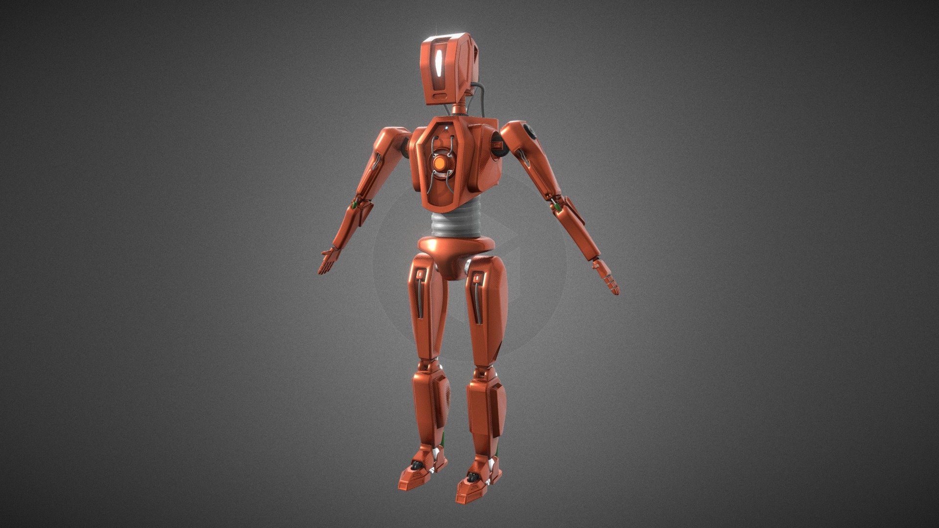 Robot (High Poly) - Download Free 3D model by Scarecrow_original ...