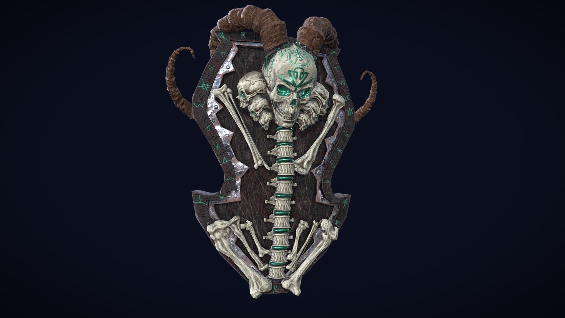 Skullshield - 3D model by Christiane Schaper (@ChristianeSchaper ...