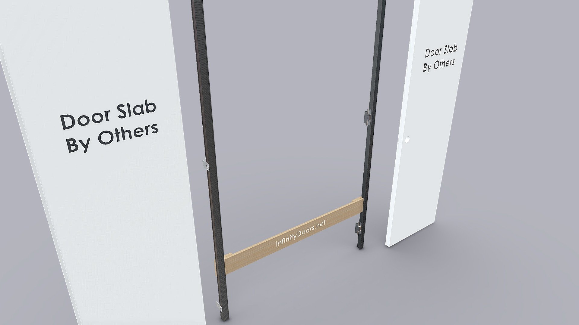 Double Door Frame + Slab by others - 3D model by Infinitydoors.net ...