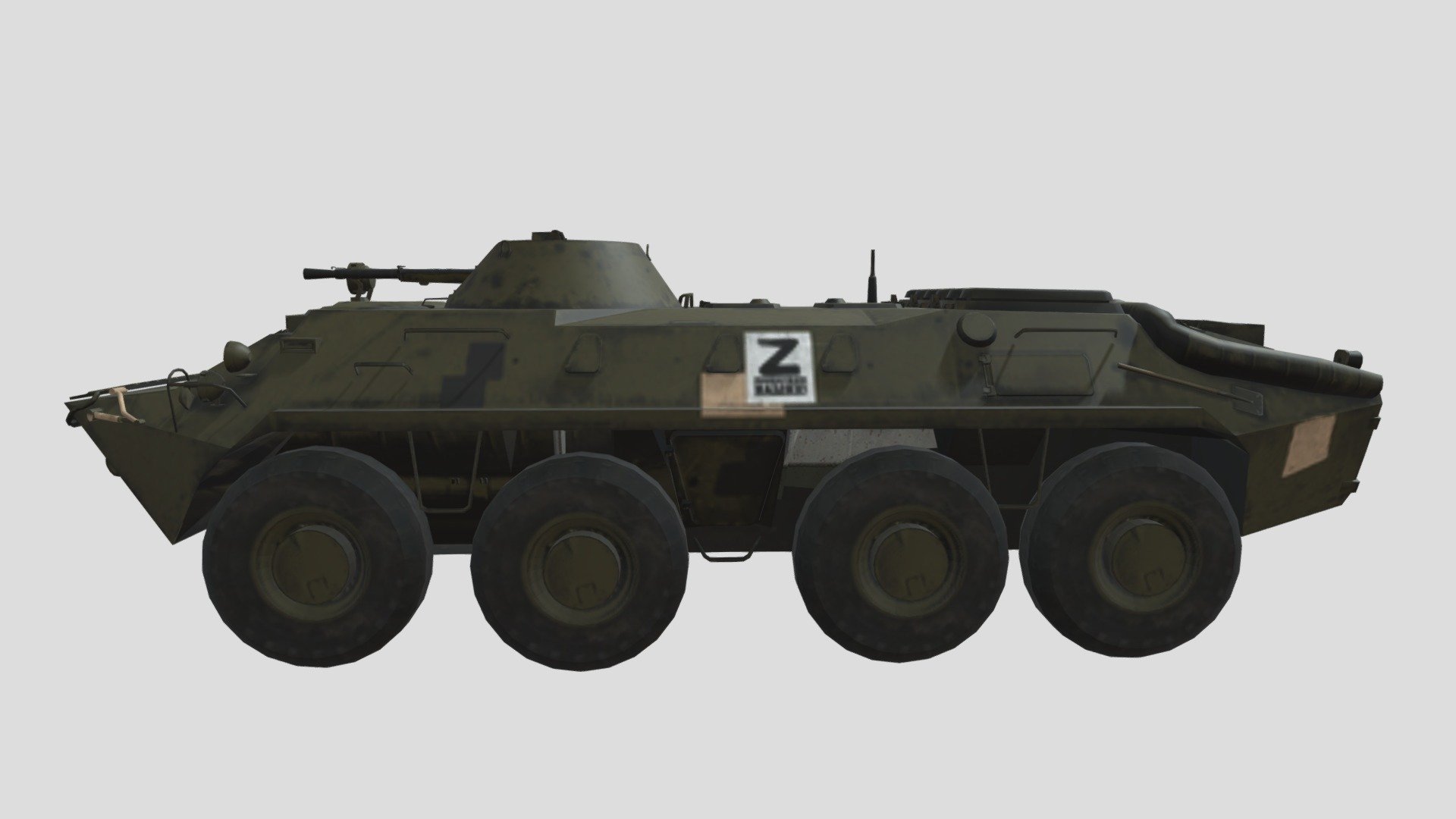 BTR-70 - Ukraine [Remastered] - Download Free 3D model by unhappy ...