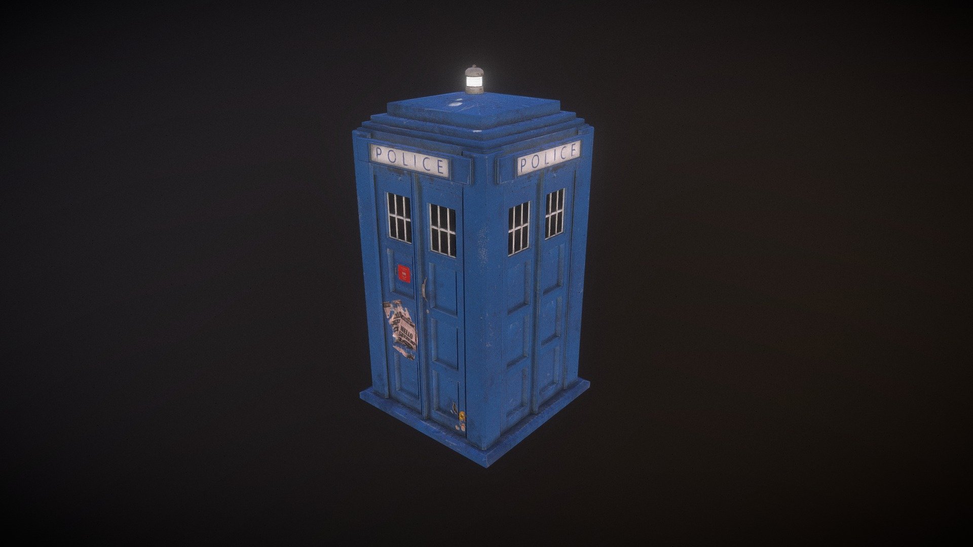 Metropolitan Police Box (realistic) - 3D model by JuliaMoller [1a81a42 ...