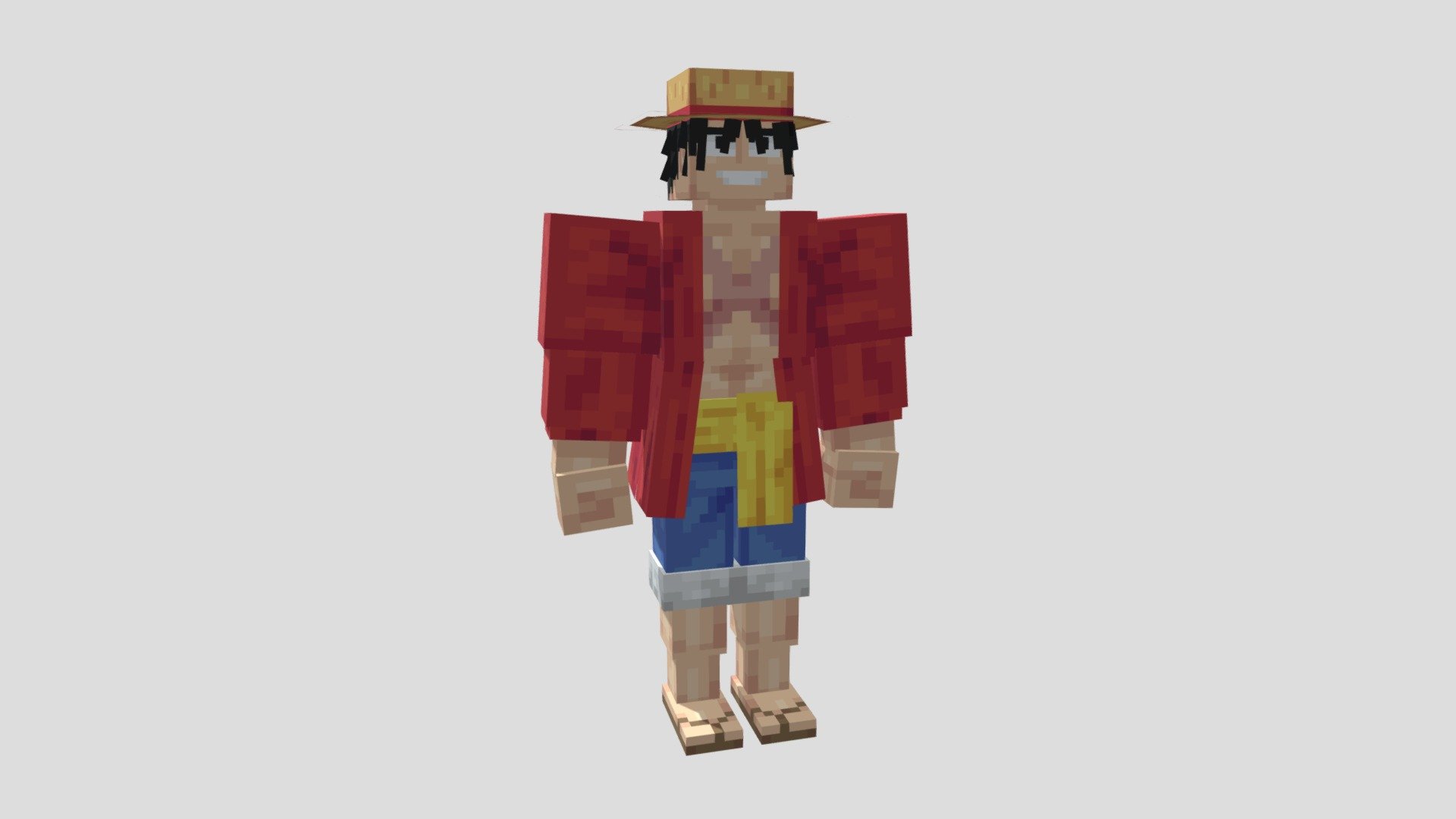 Luffy - 3D model by _poop4ik_ (@_poop4ik__) [1a83d27] - Sketchfab