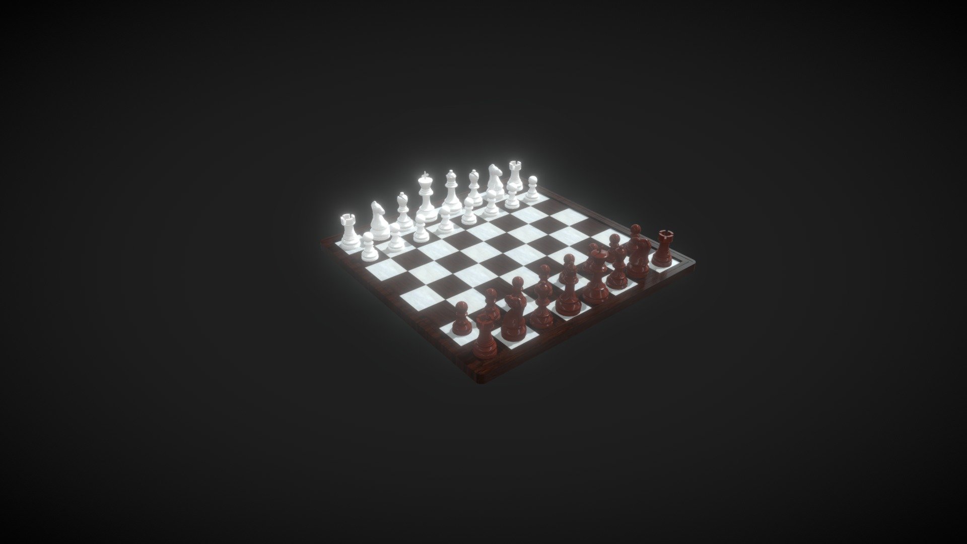 Chess Board - 3D model by Vigneshwar (@rikki23) [1a83dfd] - Sketchfab