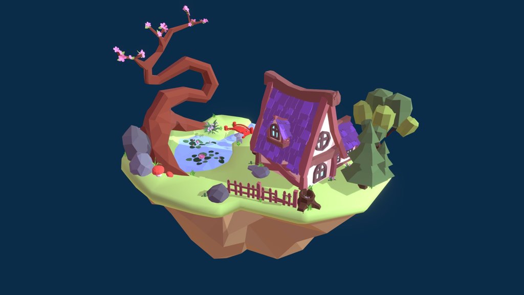 Floating islands - A 3D model collection by MissLumos - Sketchfab
