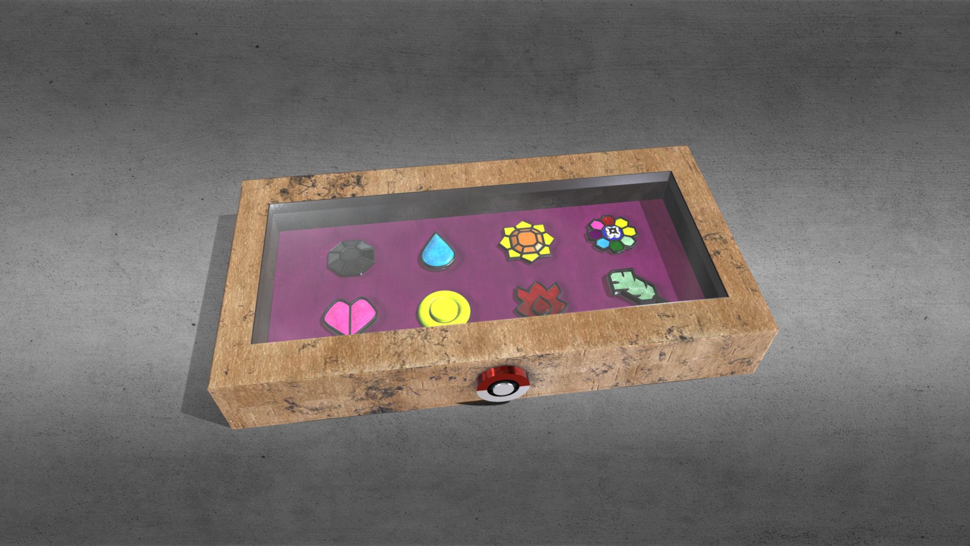 Kanto Gym Badges - 3D model by jordillobre [1a88daa] - Sketchfab