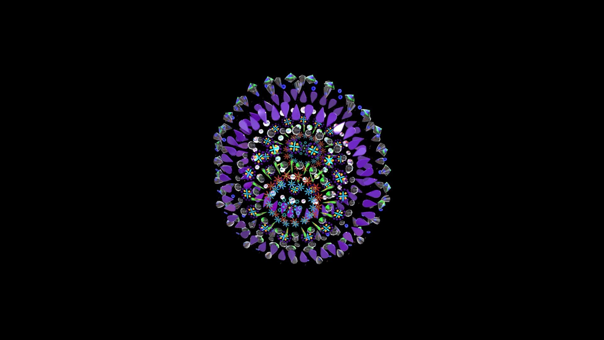 Mandala Number 1 - 3D model by kvpool [1a8921b] - Sketchfab