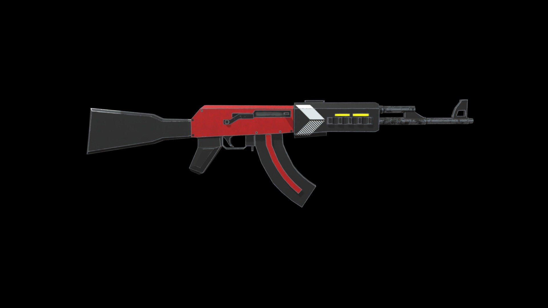 Custom AK-47 Model - 3D model by FredyG. [1a89ff4] - Sketchfab