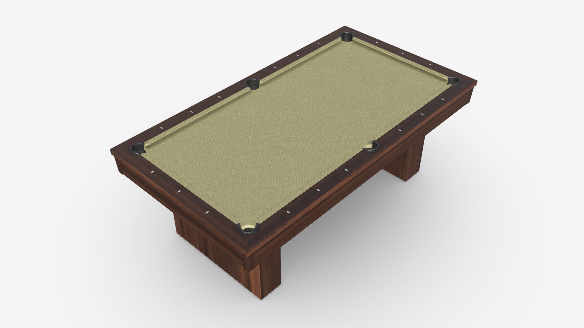 Billiard Pool Table 9-foot 01 - Buy Royalty Free 3D model by HQ3DMOD ...