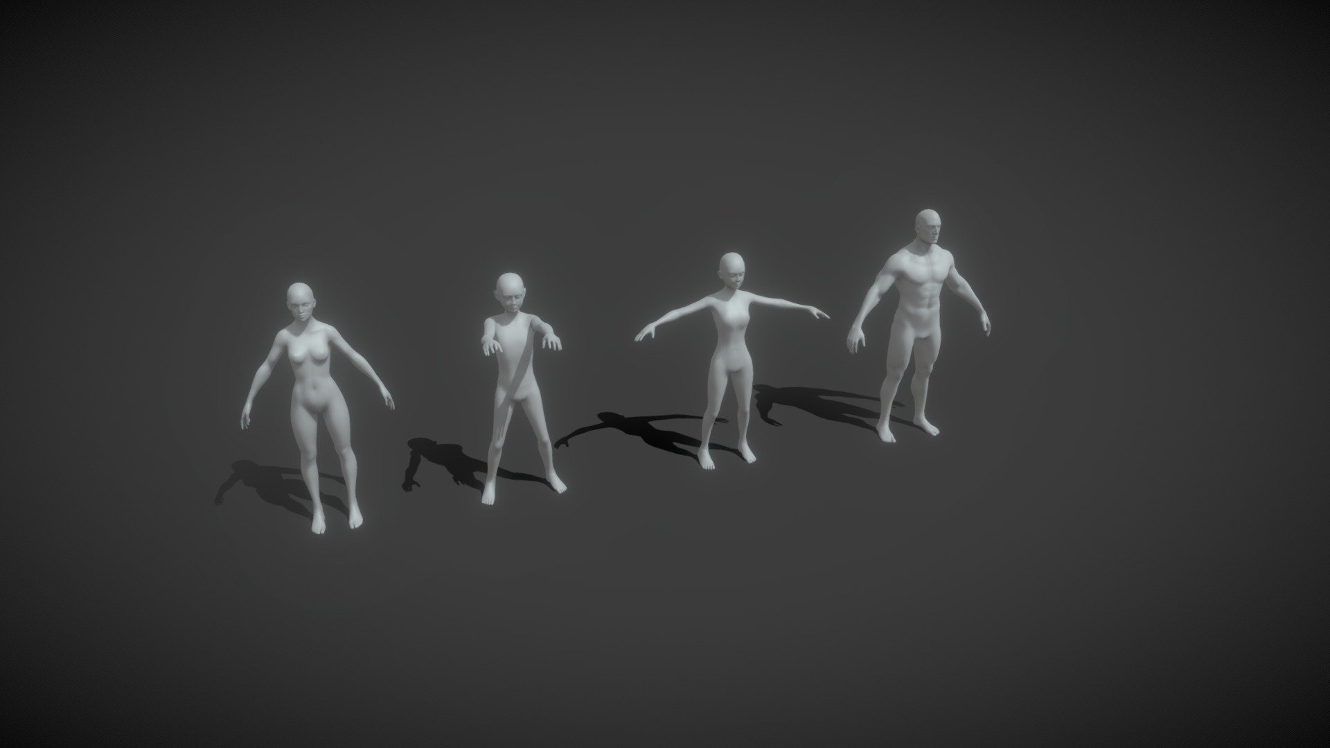 Human Body Base Mesh Animated 20k Polygons - Buy Royalty Free 3D model by 3DDisco [1a8adfb ...