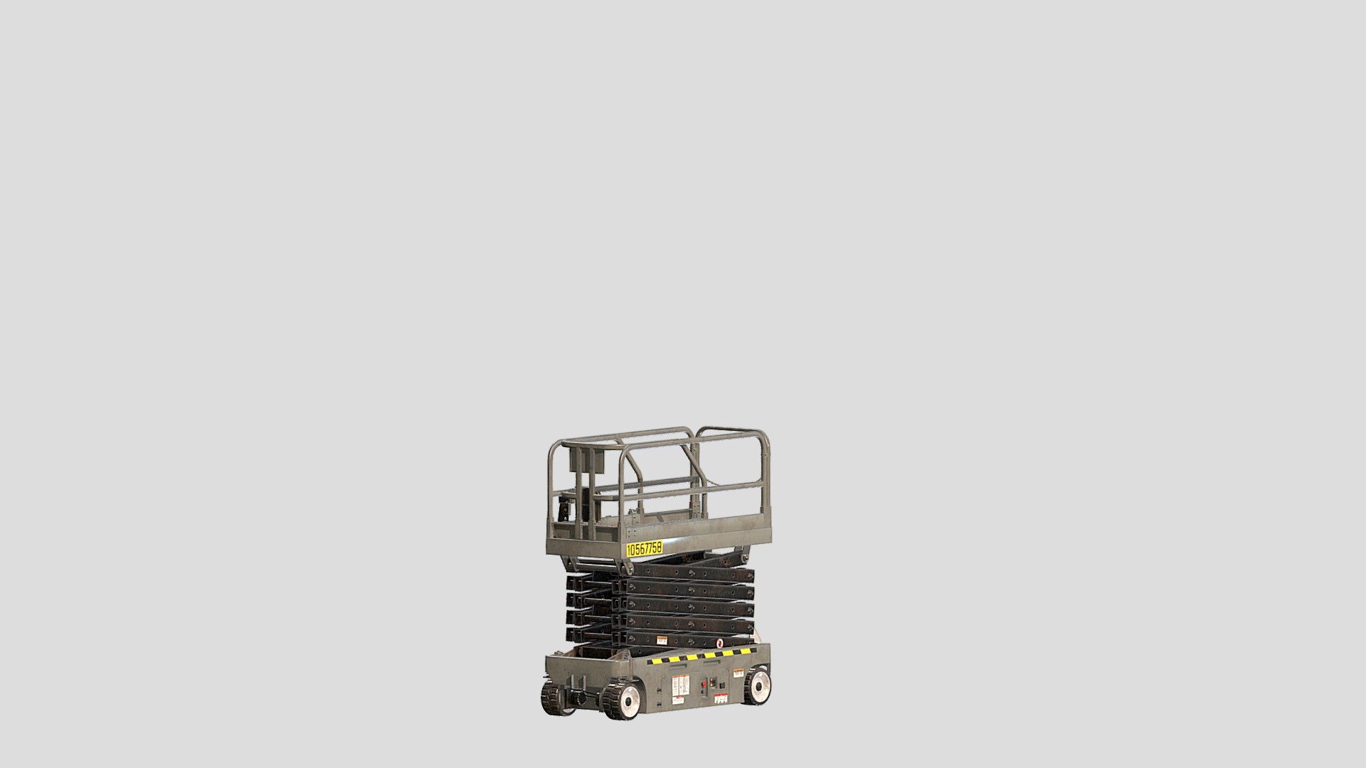Animated Electric Scissor Lift v3 - Buy Royalty Free 3D model by ...