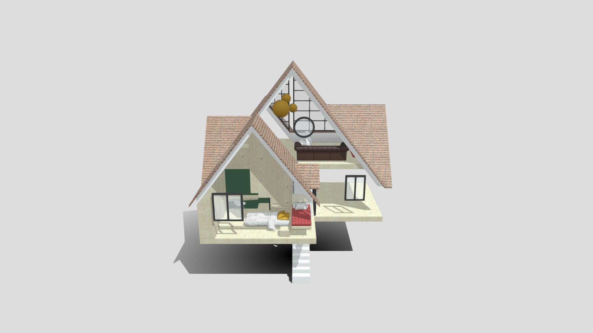 doll house - 3D model by archetypes.design [1a8db8c] - Sketchfab