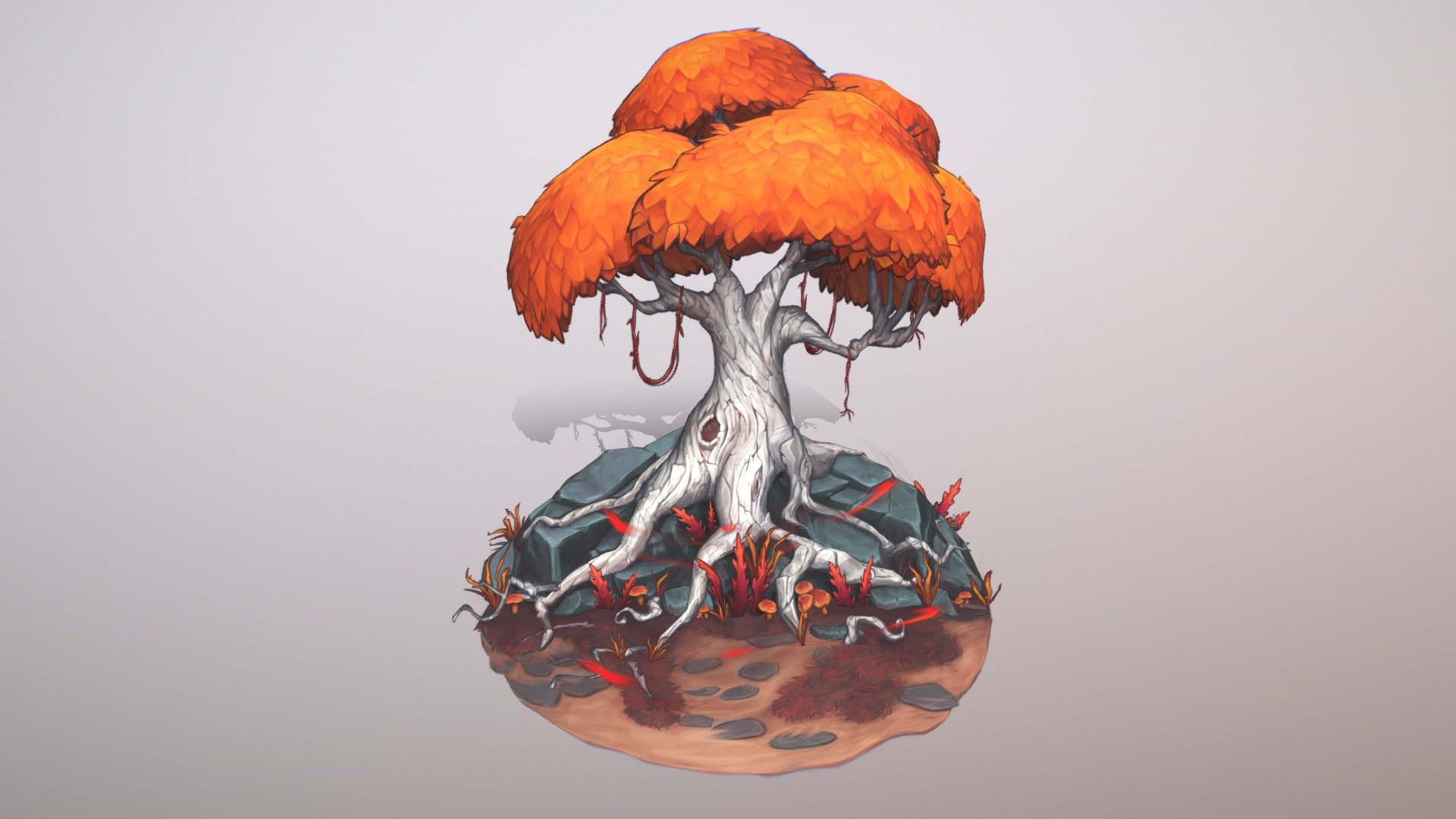 2.5D Handpainted stylized tree - 3D model by Necip / naones (@naones ...