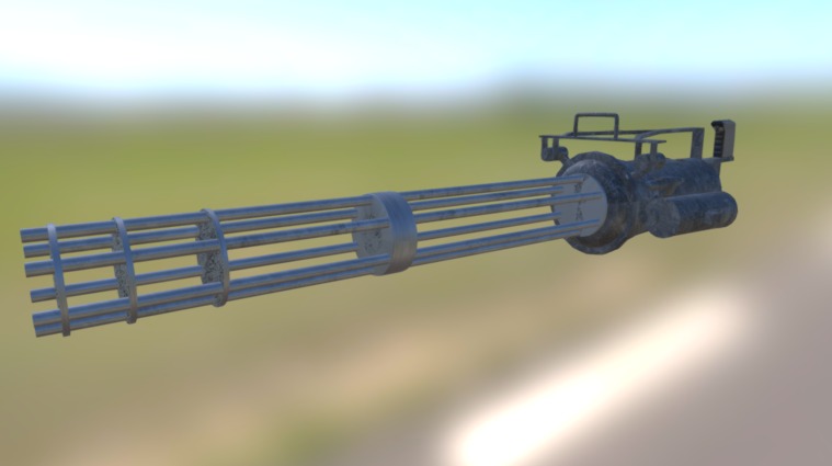 M134 Minigun - 3D model by vomaster [1a8e140] - Sketchfab