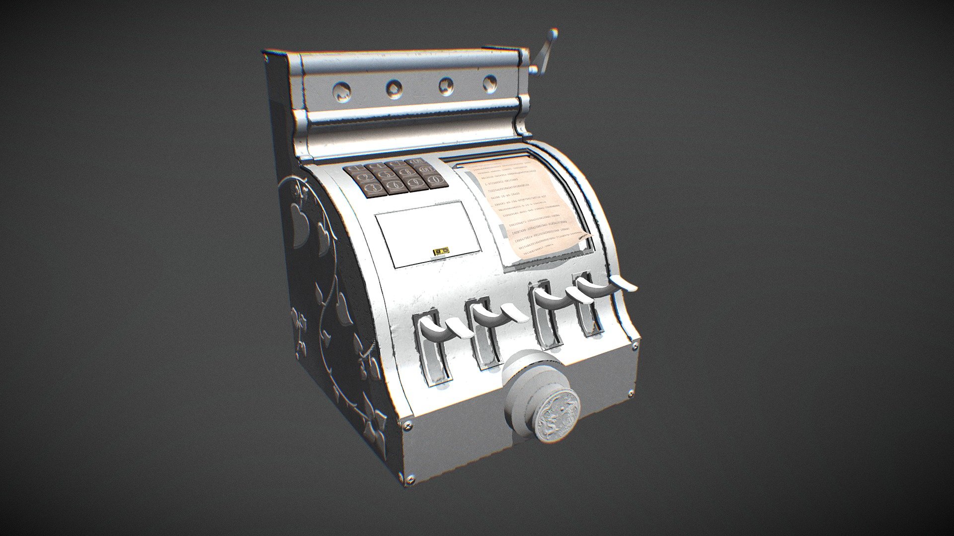 cash register - 3D model by Arthur.Adan [1a93285] - Sketchfab