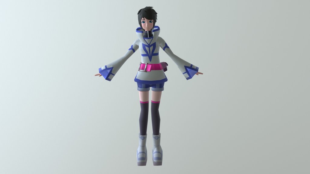 Anime Characters - A 3D model collection by fleshmobproductions - Sketchfab