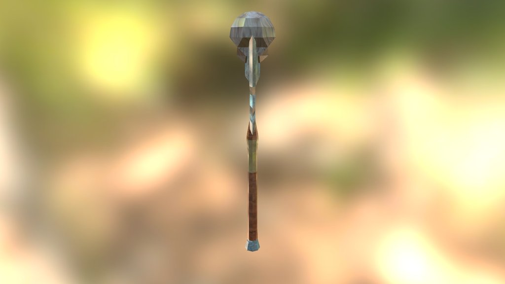 Battle Staff - 3D model by zeezyu [1a98a6f] - Sketchfab