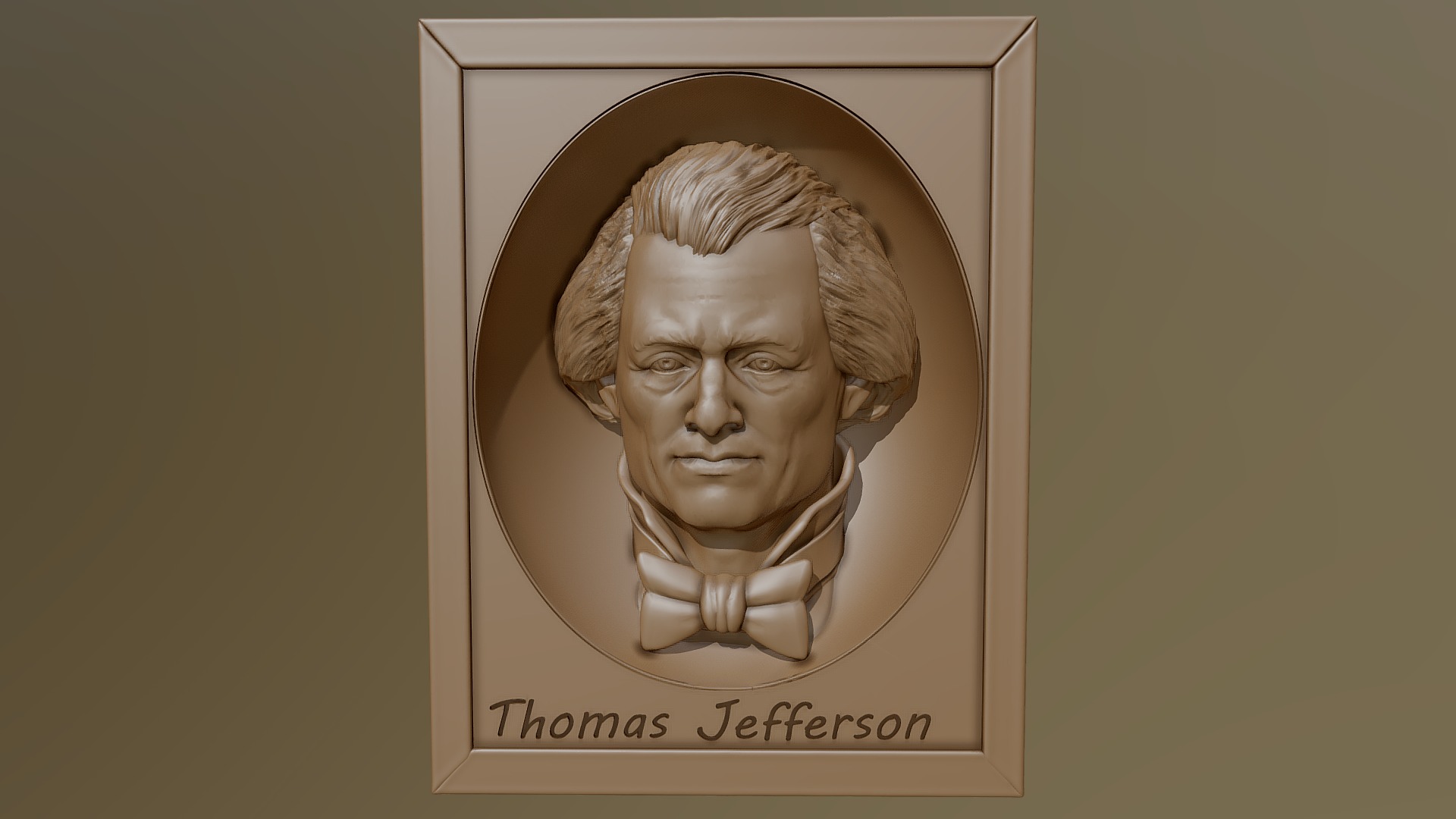 Thomas Jefferson - 3D model by kostikim [1a98e5c] - Sketchfab