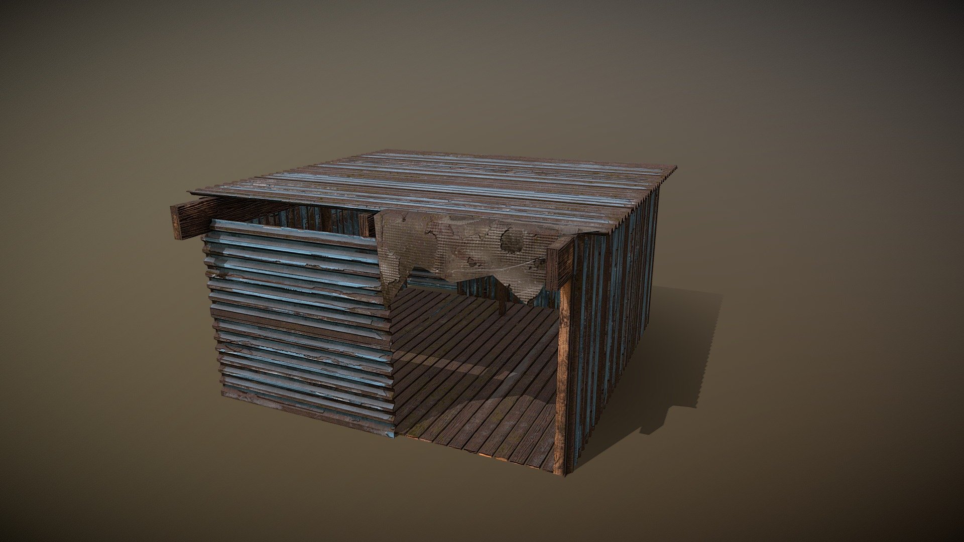Post apocalyptic shelter Var2 - Buy Royalty Free 3D model by Thunder ...