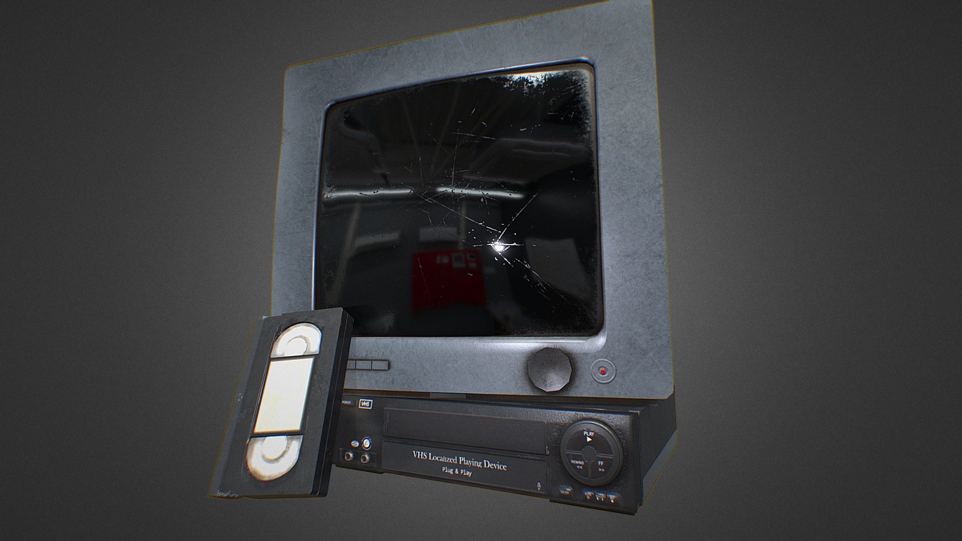 RetroSet [VHS, VHS-Player, 90's Tv] - 3D model by KaccoTime [1a99838 ...