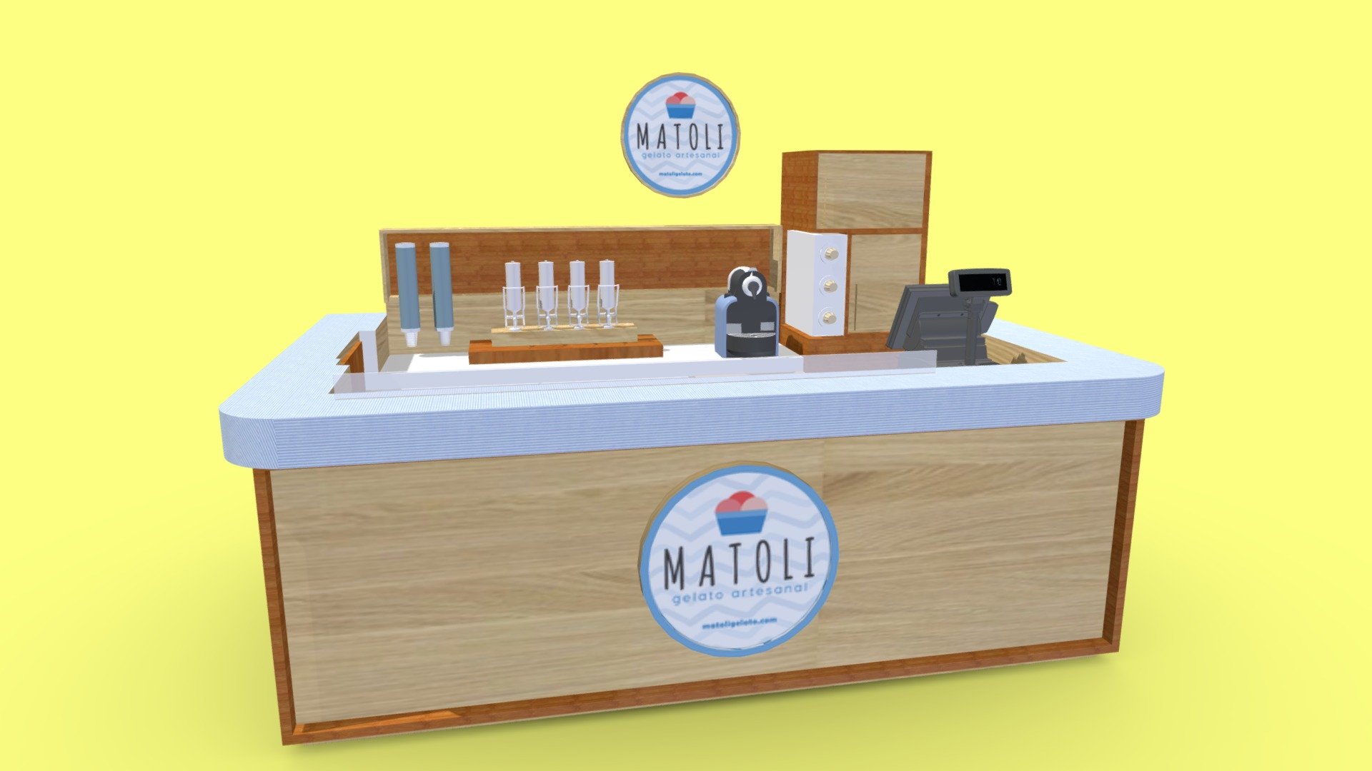 Matoli Gelato - 3D model by RSanmartin (@r.sanmartin) [1a9a914] - Sketchfab