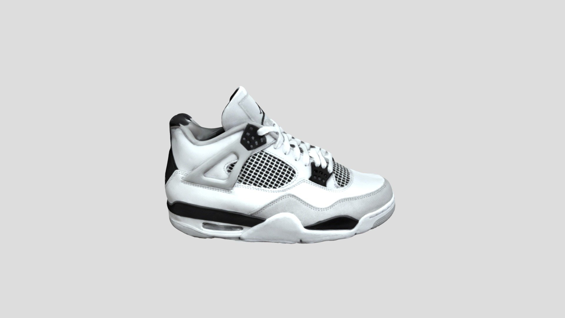 Jordan 4 Retro Military Black - Download Free 3D model by ShoesPlug ...