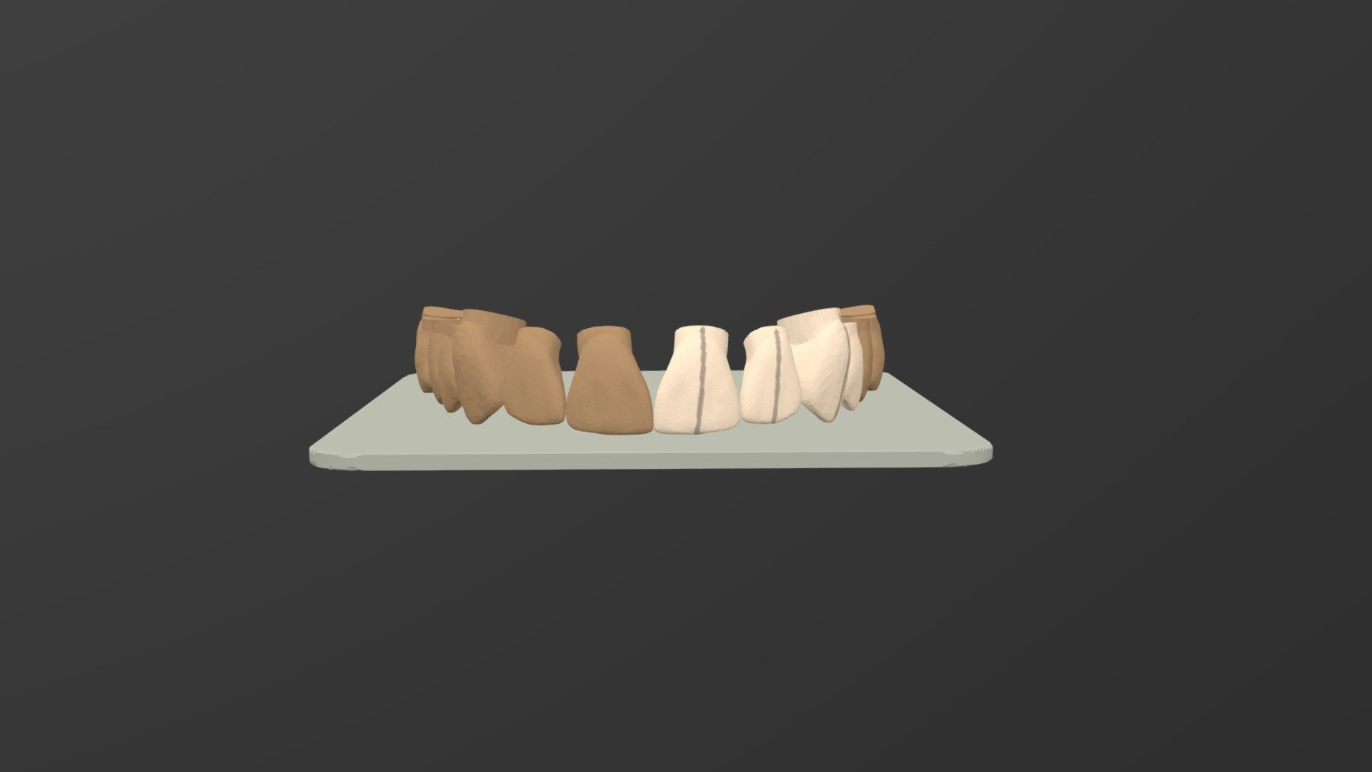 2_upper teeth on plate - 3D model by bsupanee [1a9b58c] - Sketchfab