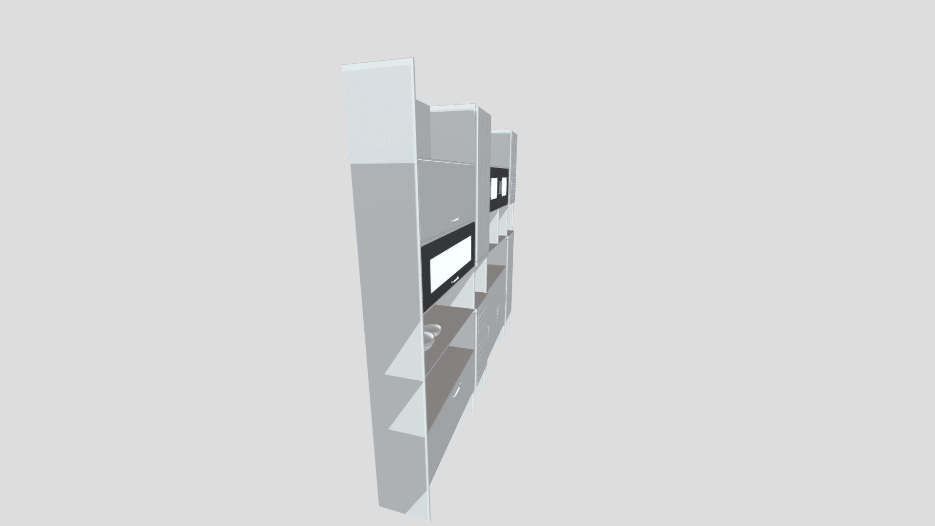 Floating Showcase Wardrobe Big 3D model - Buy Royalty Free 3D model by ...