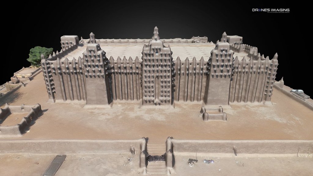 Grande Mosquée de Djenné - Mali - 3D model by Drones Imaging ...