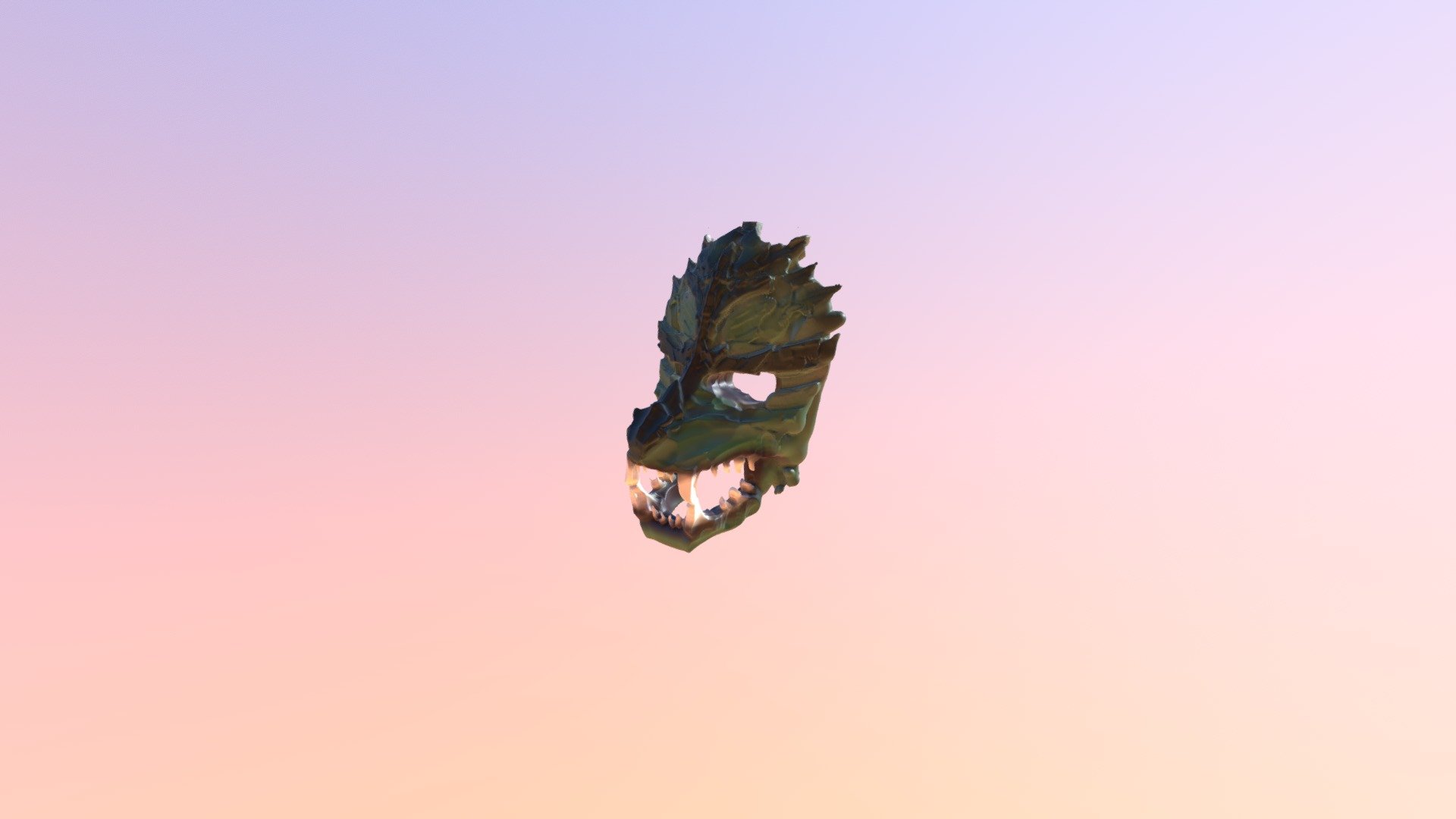 Dragon face mask - 3D model by SkyfishArt [1a9c7dc] - Sketchfab