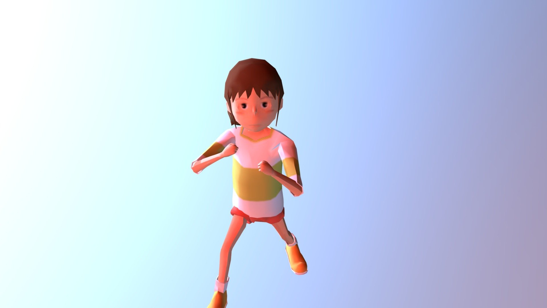 Chihiro Defense pose - 3D model by Aciadon [1a9e98d] - Sketchfab